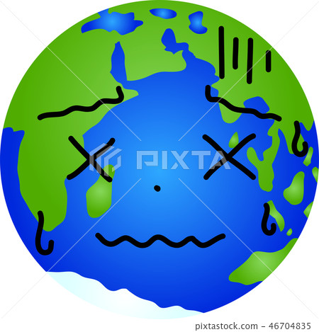 Earth icon face emotions cute expression... - Stock Illustration ...