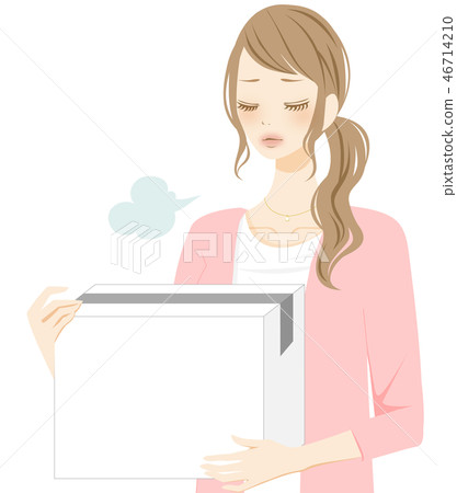 Redesigned woman with tired look - Stock Illustration [46714210] - PIXTA