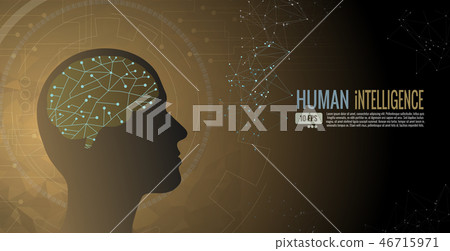 Human intelligence conceptual illustration BG - Stock Illustration ...