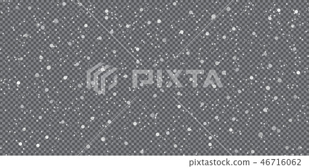 Snowstorm on transparent back Winter snowing sky - Stock Illustration ...