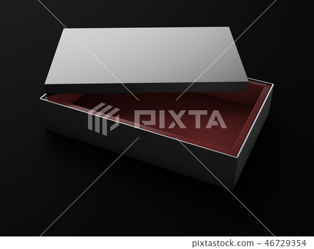 Black empty box on black background - Stock Illustration [46729354] - PIXTA