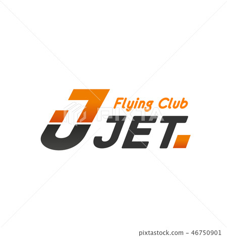 Flying club Jet vector sign - Stock Illustration [46750901] - PIXTA