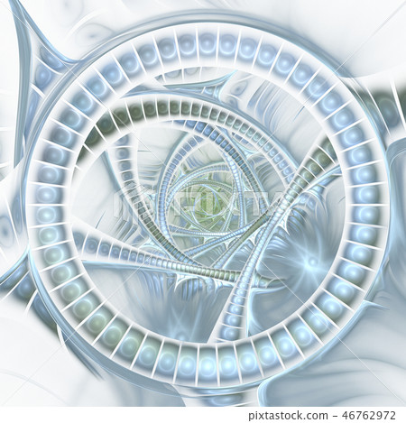 Opened portal. Computer-generated image. - Stock Illustration [46762972 ...