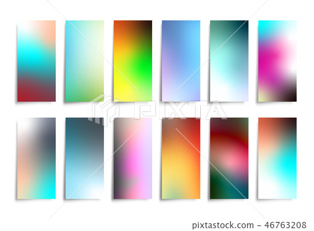 Colorful gradient background set for printing... - Stock Illustration ...