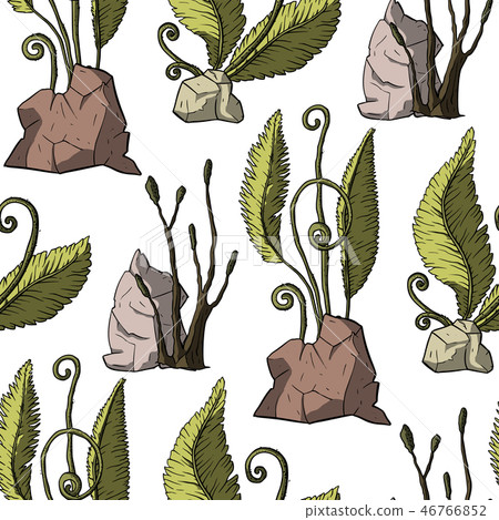 Prehistoric vector plants. - Stock Illustration [46766852] - PIXTA