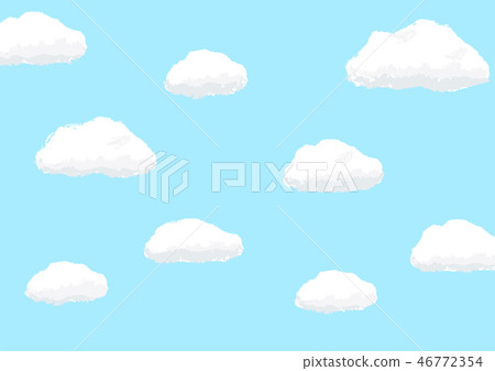 Hand-drawn style sky background - Stock Illustration [46772354] - PIXTA