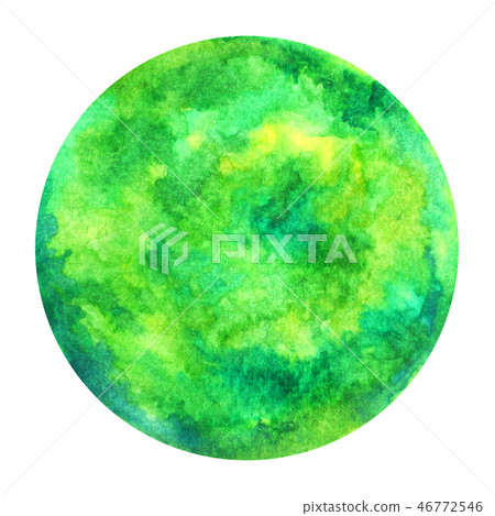 green color chakra symbol heart concept,watercolor - Stock Illustration ...