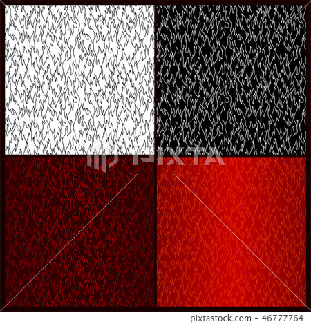 Beautiful linear seamless pattern with fire flames - Stock Illustration ...