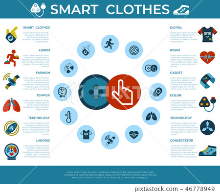 Digital vector smart clothes fashion gadget - Stock Illustration ...