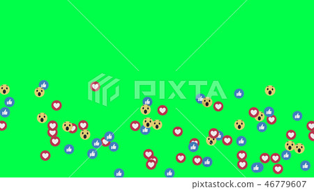 Like, thumb up, blue icons, wow reaction icon,... - Stock Illustration ...