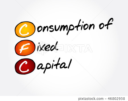 CFC Consumption of fixed capital acronym - Stock Illustration [46802938 ...
