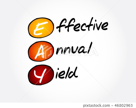 EAY - Effective Annual Yield acronym - Stock Illustration [46802963 ...