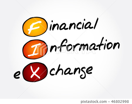 FIX - Financial Information Exchange acronym - Stock Illustration ...