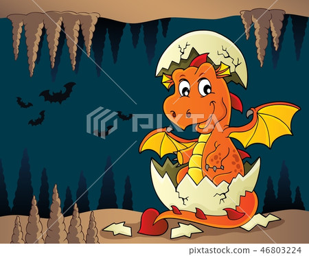 Dragon hatching from egg image 6 - Stock Illustration [46803224] - PIXTA