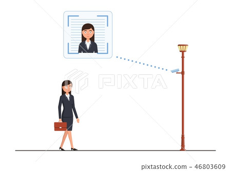 Face recognition concept. Person identification. - Stock Illustration ...
