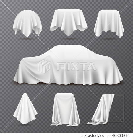 Cloth Covered Objects Transparent Set - Stock Illustration [46803831 ...