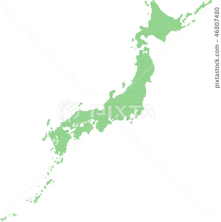 Map of Japan-triangle dot - Stock Illustration [46807480] - PIXTA