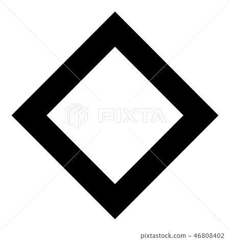 Ingwaz rune Inguz living ing symbol icon black - Stock Illustration ...