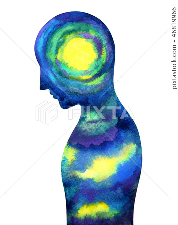 human head, power, inspiration abstract thinking - Stock Illustration ...