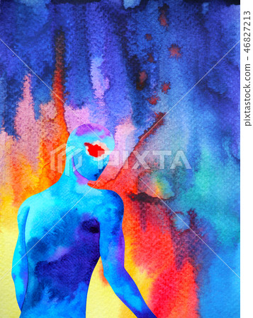 abstract angry man splash background watercolor - Stock Illustration ...