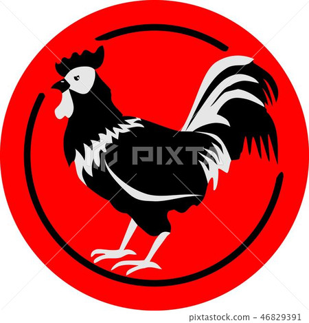 Rooster Icon Chinese Zodiac - Stock Illustration [46829391] - PIXTA