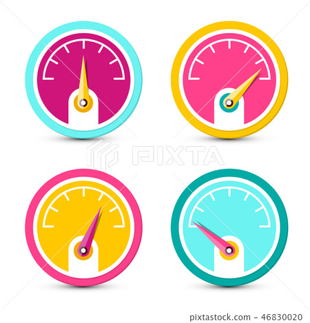 Dashboard Icons. Vector Fuel Symbols Set - Stock Illustration [46830020 ...