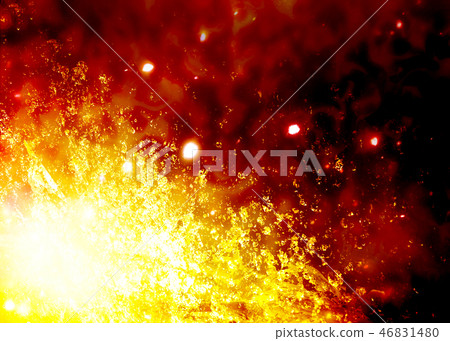 Glowing liquid splash. - Stock Illustration [46831480] - PIXTA