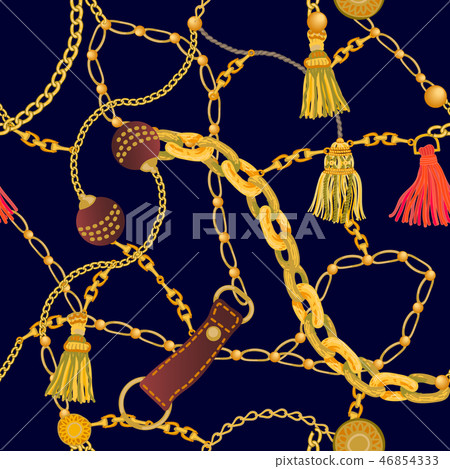 Seamless vector pattern with jewelry elements - Stock Illustration ...