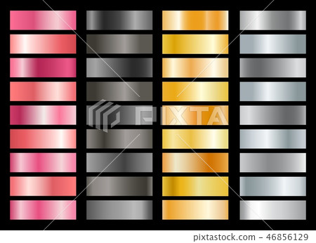 Metallic swatches set - Stock Illustration [46856129] - PIXTA