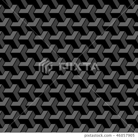 Seamless 3d geometric pattern. - Stock Illustration [46857905] - PIXTA