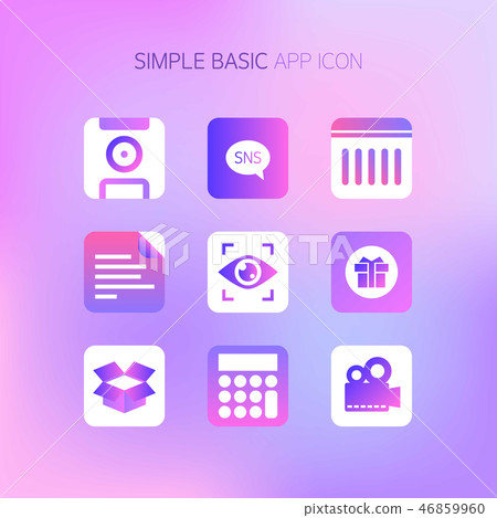 Basic app icon - Stock Illustration [46859960] - PIXTA