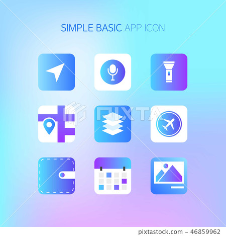 Basic app icon - Stock Illustration [46859962] - PIXTA
