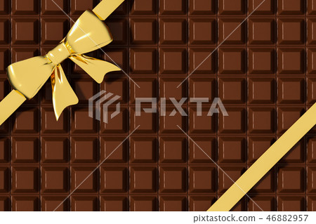 Illustration of chocolate wrapped with ribbon - Stock Illustration ...