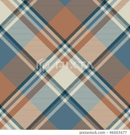 color classic beige plaid seamless fabric texture - Stock Illustration ...