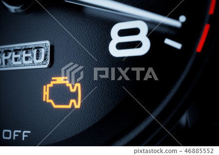 Check engine light illuminated-插圖素材 [46885552] - PIXTA圖庫
