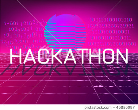 Hackathon event banner - Stock Illustration [46886097] - PIXTA
