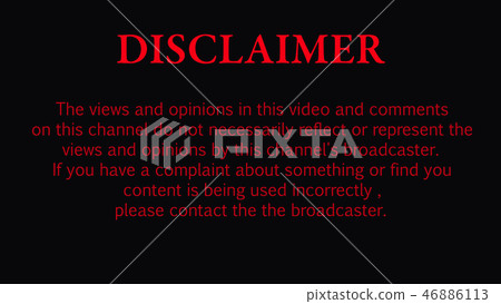 disclaimer for video - Stock Illustration [46886113] - PIXTA