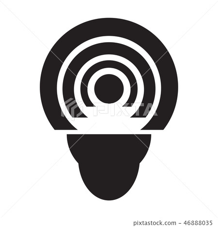isolated abstract lightbulb concept - Stock Illustration [46888035] - PIXTA