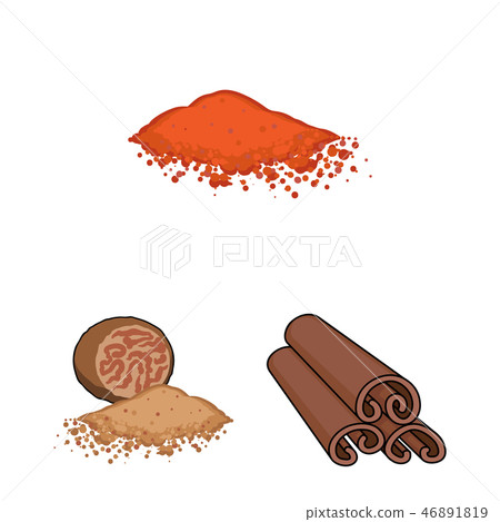 Herb and spices cartoon icons in set collection... - Stock Illustration ...