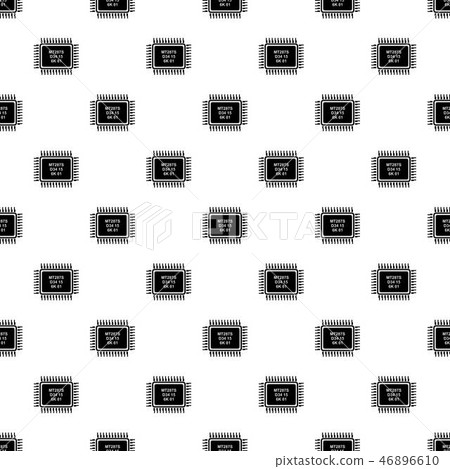 Micro microchip pattern vector seamless - Stock Illustration [46896610 ...