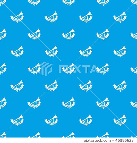 Trumpet pattern vector seamless blue - Stock Illustration [46896622 ...