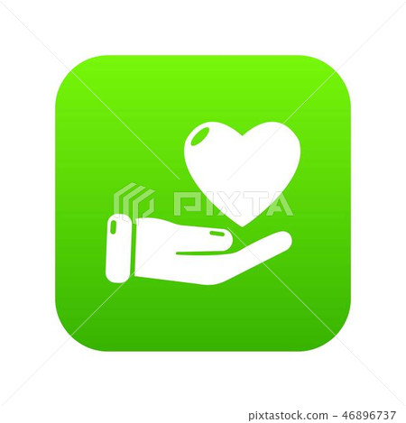Donate icon green vector - Stock Illustration [46896737] - PIXTA