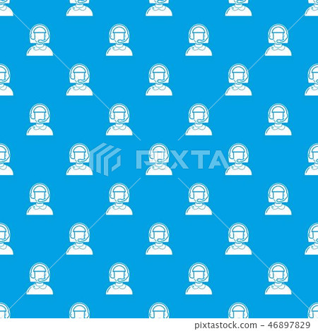 Operator pattern vector seamless blue - Stock Illustration [46897829 ...