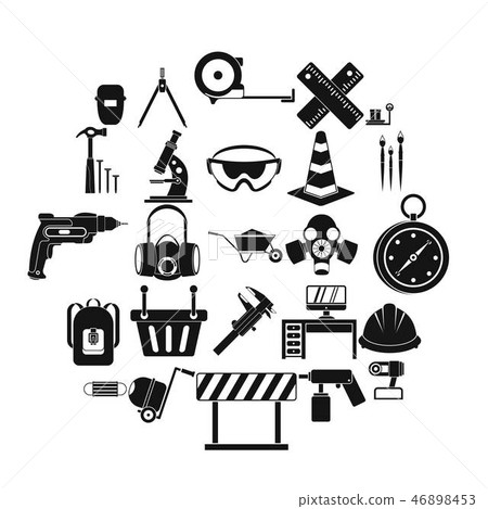 Rigging icons set, simple style - Stock Illustration [46898453] - PIXTA