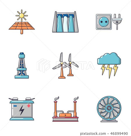 Intensity icons set, cartoon style - Stock Illustration [46899490] - PIXTA