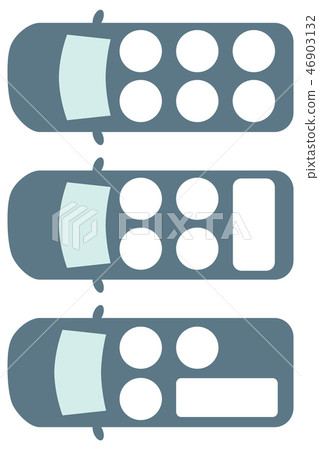 Passenger car seating chart - Stock Illustration [46903132] - PIXTA
