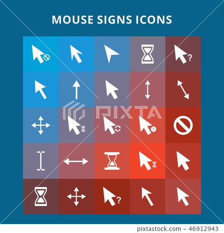 Mouse Sign Icons - Stock Illustration [46912943] - PIXTA