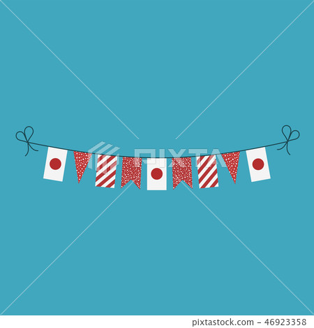 Decorations bunting flags for Japan national day - Stock Illustration ...