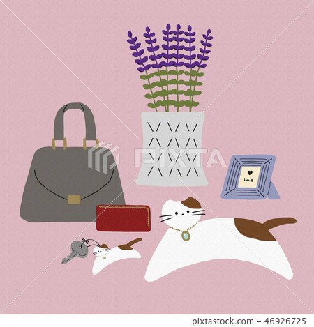 Cute illustration, cat, cat - Stock Illustration [46926725] - PIXTA