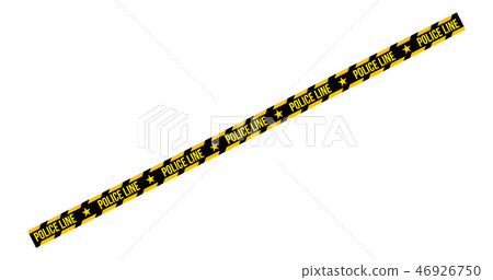 Police Line Tape for restriction and dangerous - Stock Illustration ...